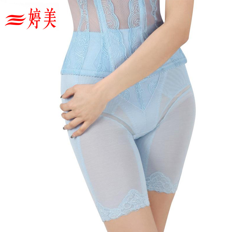 婷美内衣正品春夏季冰爽丝薄款束腰收腹提臀合胯束大腿美体塑身裤