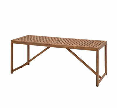 IKEA宜家NÄMMARÖ 耐玛瑞户外实木桌子着浅褐色漆 200x75 厘米