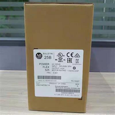 25B-D4P0N114 PowerFlex525交流变频器480V 3相1.5kW 25BD4P0询价