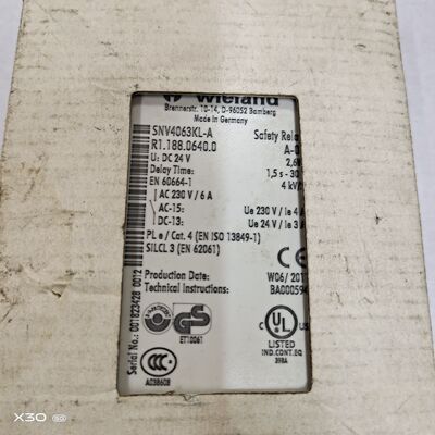 德国进口威琅Wieland安全继电器 SNV4063KL-A订货号R11880询价