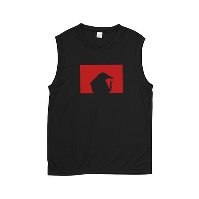 深濑昌久 乌鸦 摄影 艺术 灵感 暗黑厚板印花男女纯棉无袖坎肩T恤