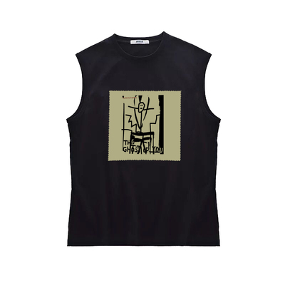 摇滚mcr朋克emo无袖坎肩