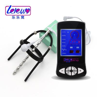 Male penis electric shock punishment toy urethral dilator