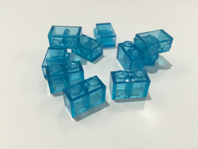 散件小颗粒透明国产积木