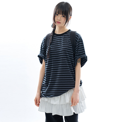 Raucohouse韩代条纹短袖T恤