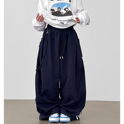 Localmansion韩代抽绳宽松长裤