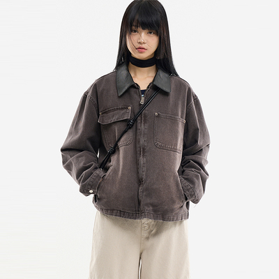 Raucohouse韩代复古夹克外套