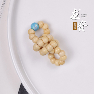 天然龙脊菩提蒜瓣无相大肠原生态男女手串精工文玩佛珠念珠绕指柔