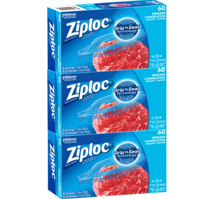 加拿大直邮ziploc密封食品保鲜袋