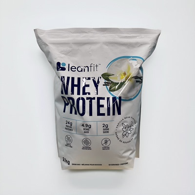 加拿大直邮 LeanFit 乳清蛋白粉 补充蛋白质 营养保健 香草味2Kg