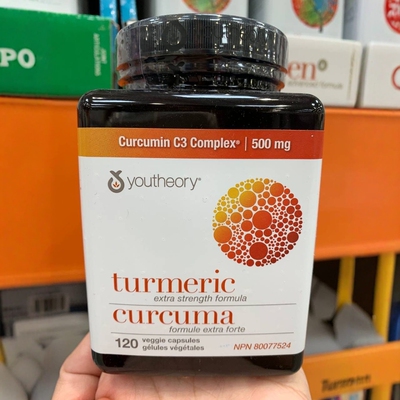加拿大直邮Youtheory Turmeric姜黄素胶囊保护健康120粒/瓶