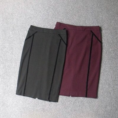 3086-好垂感 外贸德国原单弹力厚实长款罗马半身裙 超大码