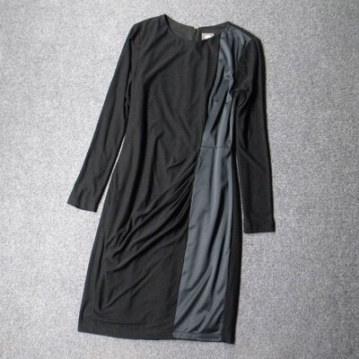 6331-好做工外贸美国原单收腰修身显瘦垂顺柔软气质款连衣裙