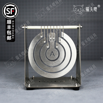 新品猫头嘤MT052 IDPA IPSC 射击金属靶子 软弹水弹不锈钢靶 精击