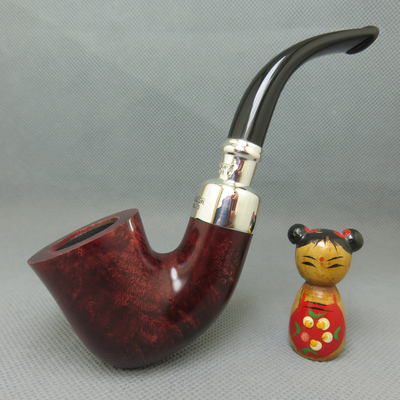 爱尔兰彼得森Peterson石楠木925双银龙头军插烟斗red spigot 05