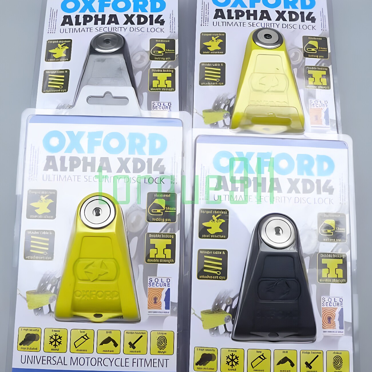 英国OXFORD Quartz 14mm摩托车锁碟刹锁超强锻造不锈钢碟刹锁