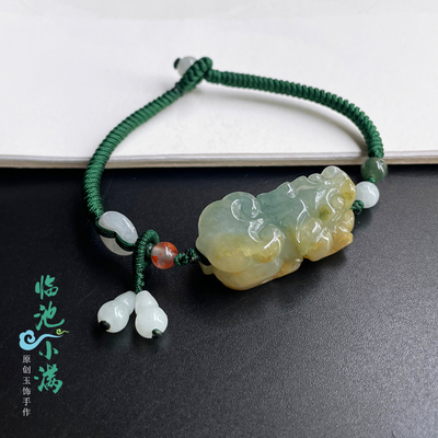 临池小满男女款天然翡翠玉国风