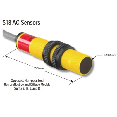 邦纳S183E,S18AW3R,S18AW3LP,S18AW3FF100,S18AW3D,S18RW3R