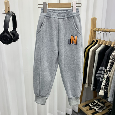 牛哆哆2023冬季新款加绒运动裤百搭休闲裤卫裤男童中大童62291