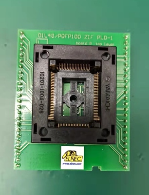 欧洲ELNEC专用座DIL48/PQFP100 ZIF PLD-1烧录座 适配器 PQFP100