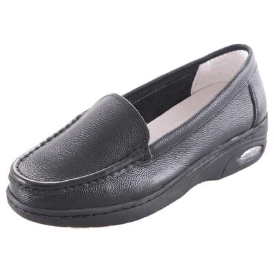 内联升女鞋气垫护士鞋女黑色系带