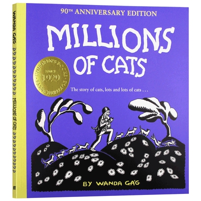 婉达盖格 100万只猫 英文原版绘本 Millions of Cats 英文版儿童英语启蒙读物 亲子共读睡前故事图画书 进口原版书籍