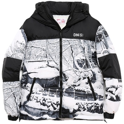 恶魔秋季男女情侣宽松aty羽绒服