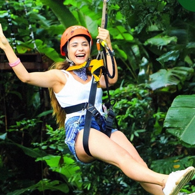 [Hanuman World丛林飞跃-丛林飞跃10站+原子飞站+天空漫步+餐饮]丛林飞跃