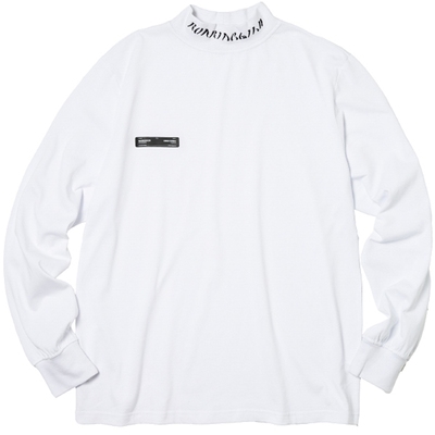 咆哮野兽刺绣半高领轻薄卫衣