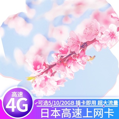日本电话卡20GB