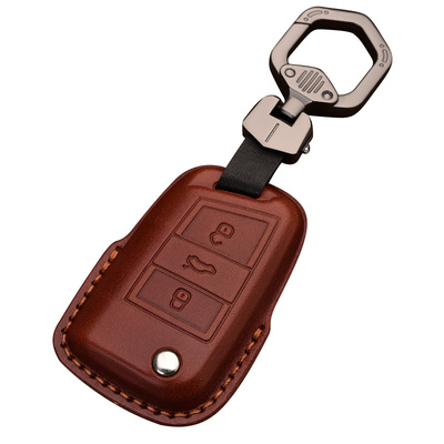 大众手工真皮车钥匙套