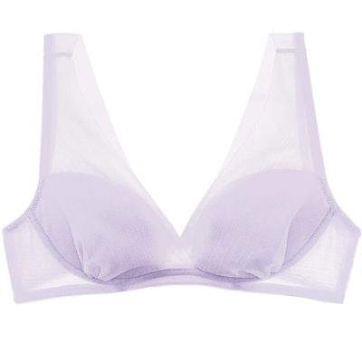 欣姿芳纯色无痕低胸无钢圈文胸