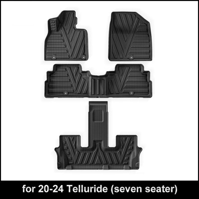 适用于20-24款起亚Telluride特柳赖德汽车脚垫环保TPE尾箱垫外贸