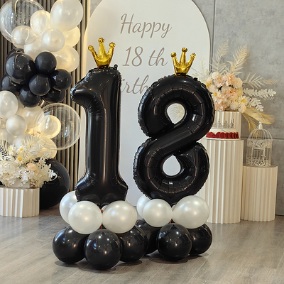 生日装饰场景布置数字气球