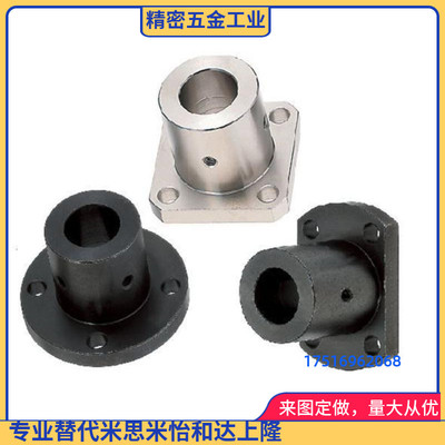 双切边法兰钢制导向轴支座顶丝型STHCB8/10/12/15/16/20/25/30/50