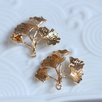 黄铜diy黄铜电镀金色头饰发簪