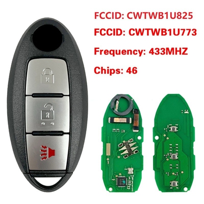 适用于尼桑3键智能钥匙433MHZ PCF7952 CWTWB1U773 CWTWB1U825