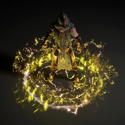 UE4UE5魔法阵地面冲撞击烟雾特效Ground Impact VFX 2