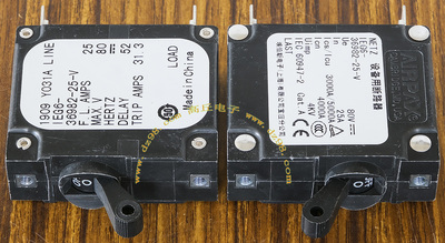 美国 AIRPAX 埃伯斯 36982-25-V 80V 25A 高灵敏 过电流保护 开关