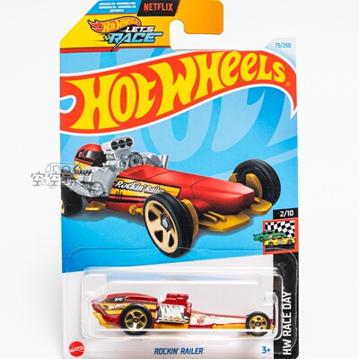 75号 ROCKIN' RAILER 红色 美泰风火轮合金小跑车