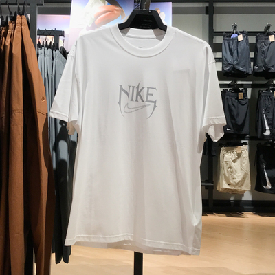 Nike耐克男子2025夏新款篮球印花透气百搭休闲短袖T恤 HJ3432-121