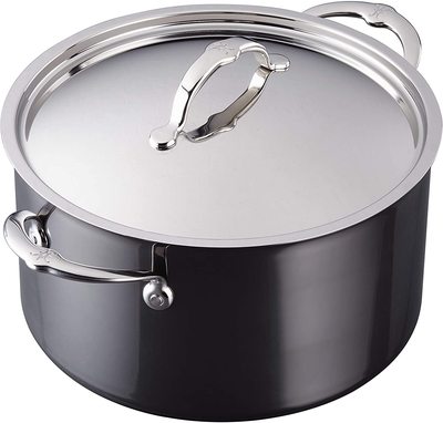 美国代购Hestan NanoBond Titanium Soup Pot 钛金属不锈钢汤锅