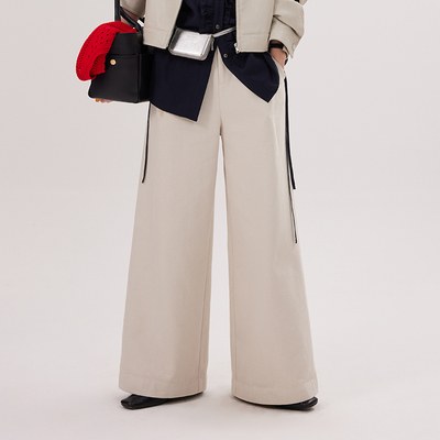 高腰百搭阔腿裤宽松显瘦休闲裤女