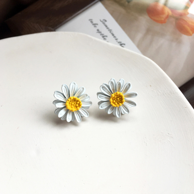 银针森系淑女风百搭学生耳环