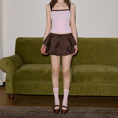 荷叶边蛋糕裙半身裙女