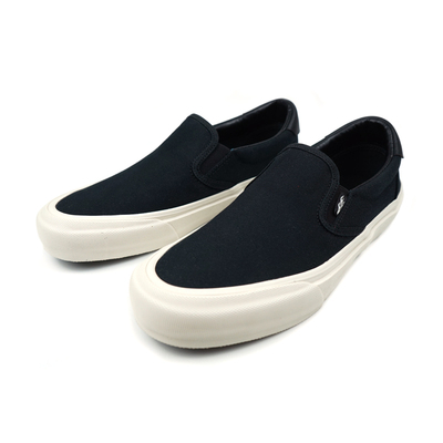 黑色一脚蹬休闲帆布懒人鞋板鞋