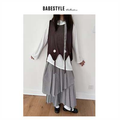 BABESTYLE |“轻盈入夏”YAN 日式百搭叠穿洞洞流苏设计针织背心