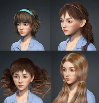 iclone8 CC4素材包.数字人角色.发型 动作 全部素材套餐