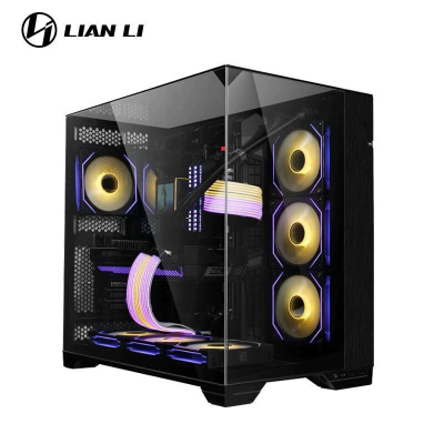 联力包豪斯O11 VISION  Compact海景房机箱机电脑加展域360SE套装