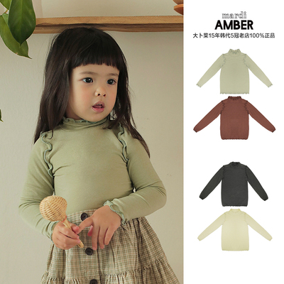 长袖打底衫AMBER新款休闲立领